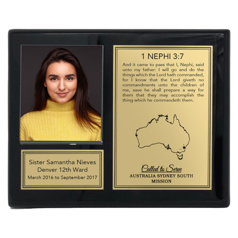 Missionary Plaques - McGees Stamp & Trophy
